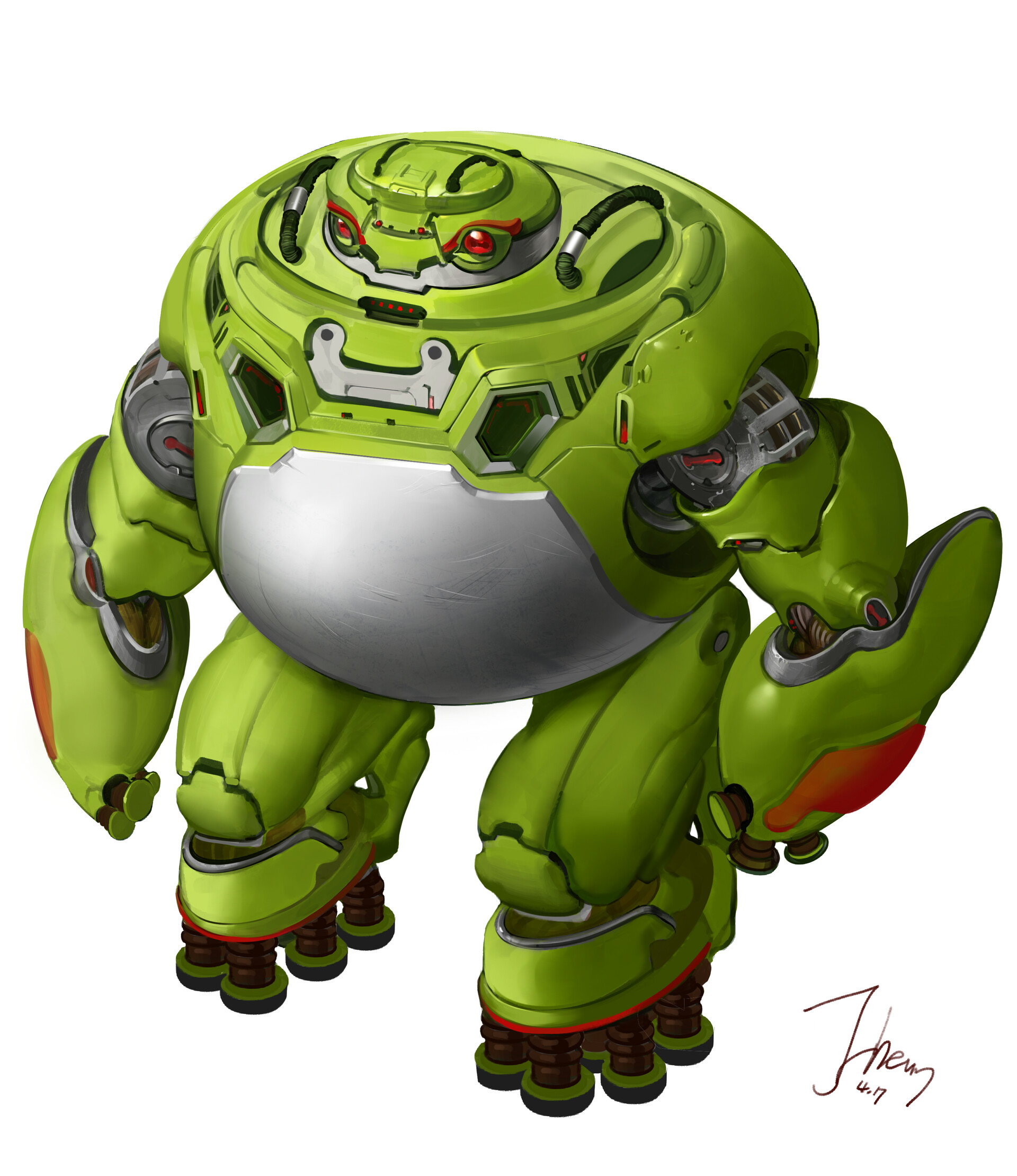 ArtStation - Frog Mecha.