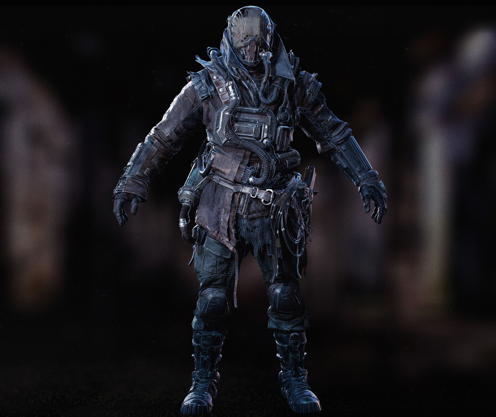 ArtStation - Postapocalyptic character - Intruder