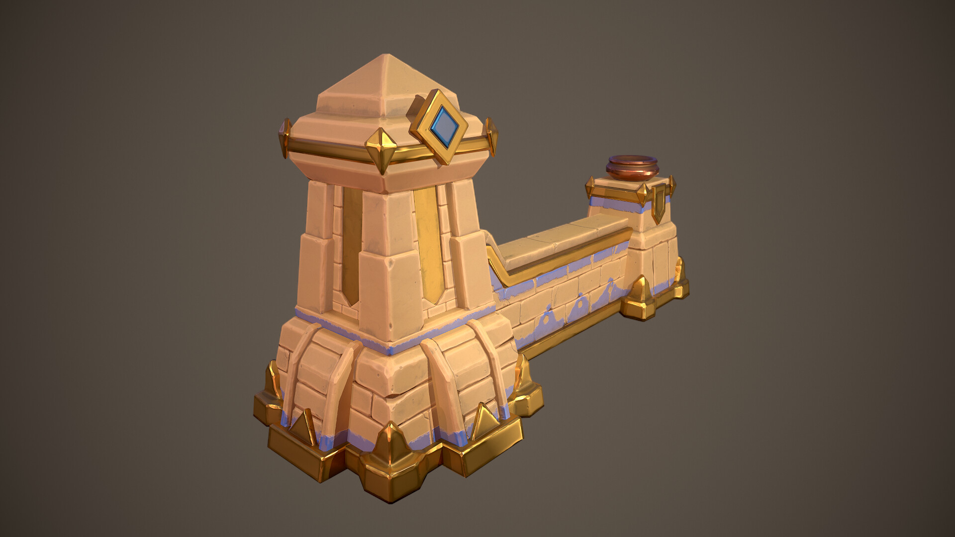 Isaac Pattison - Stylized Egyptian Wall