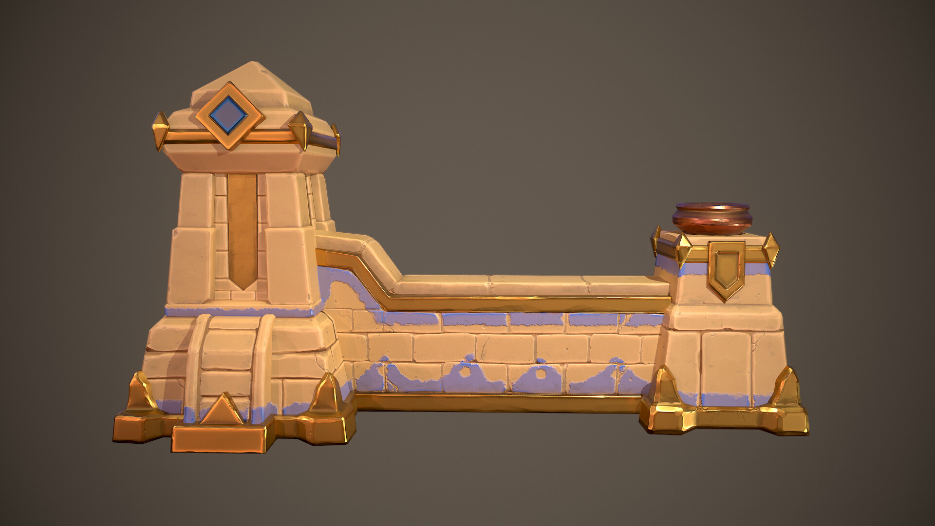 Isaac Pattison - Stylized Egyptian Wall