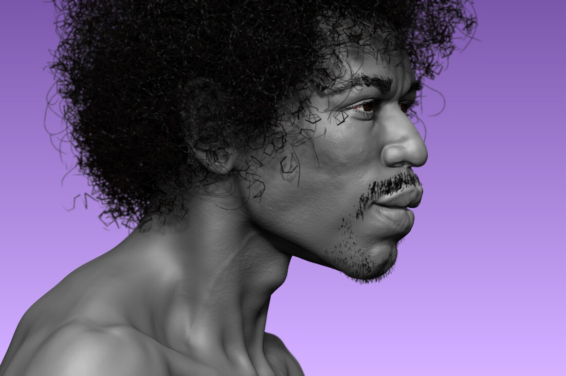 ArtStation - Jimi Hendrix