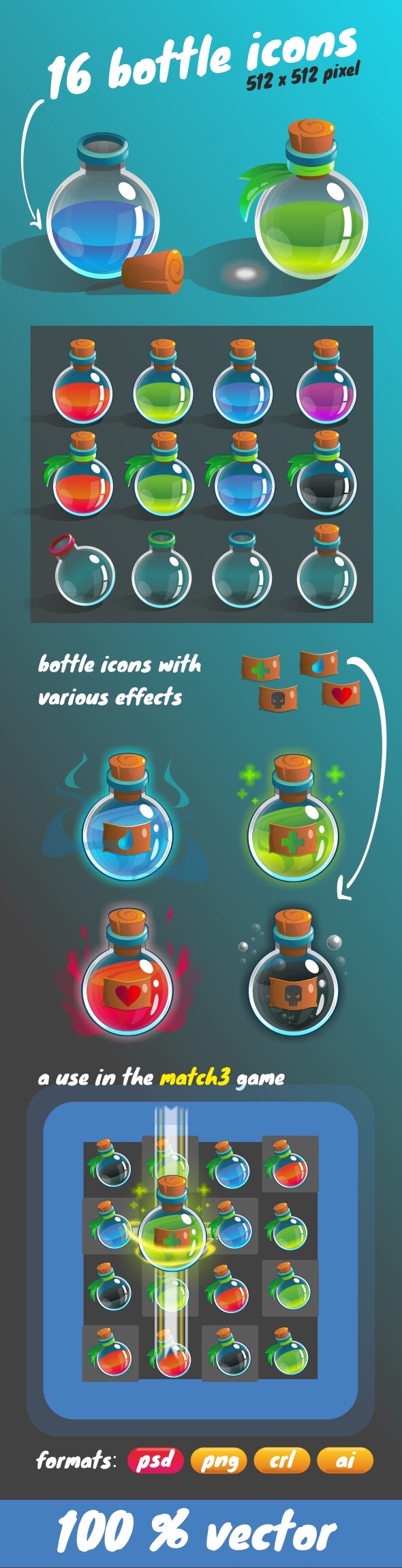 ArtStation - Bottle icons