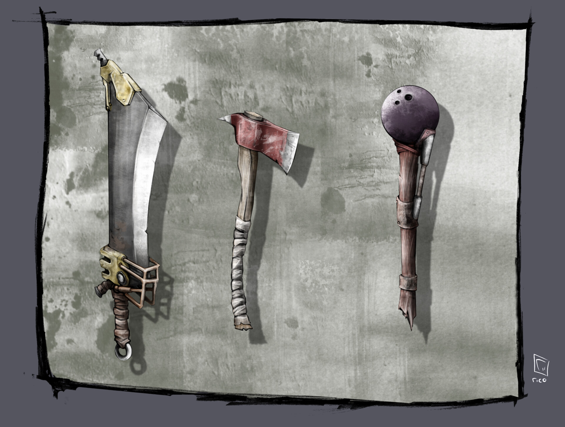 ArtStation - Two Handed Weapons