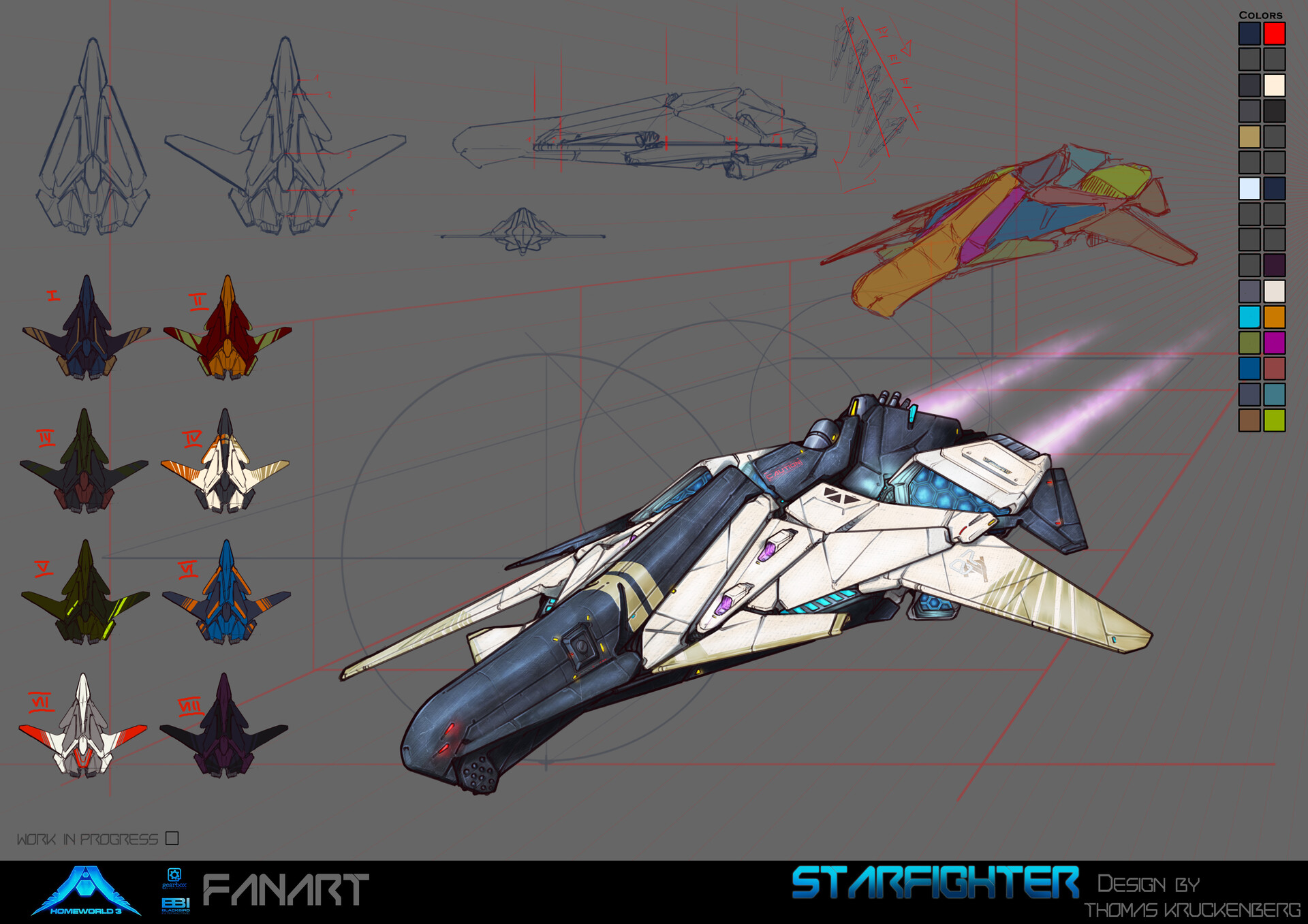 Thomas "TK" Kruckenberg - STARFIGHTER Concept art / Homeworld 3 Fanart