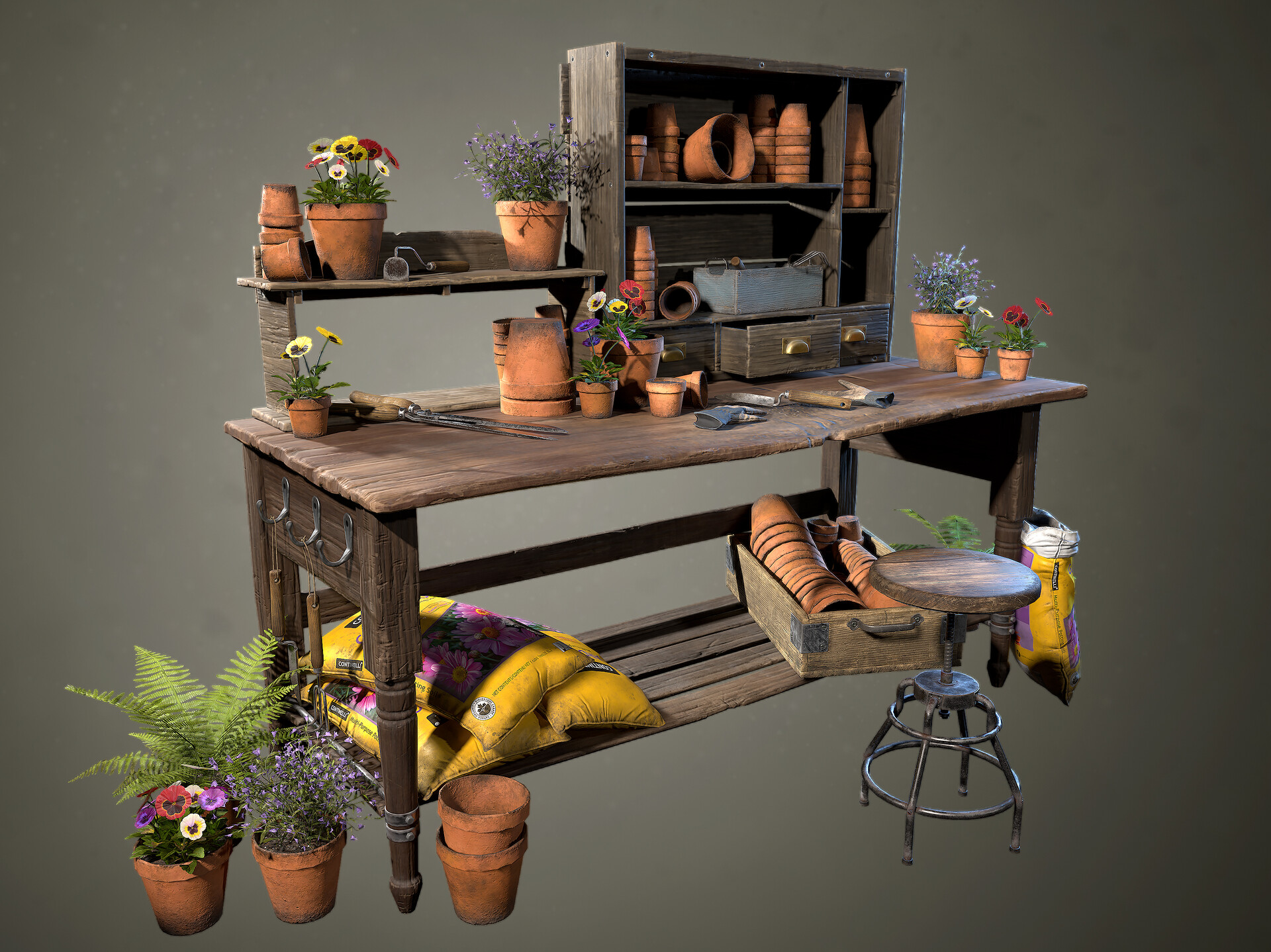 ArtStation - The Gardener's Workbench