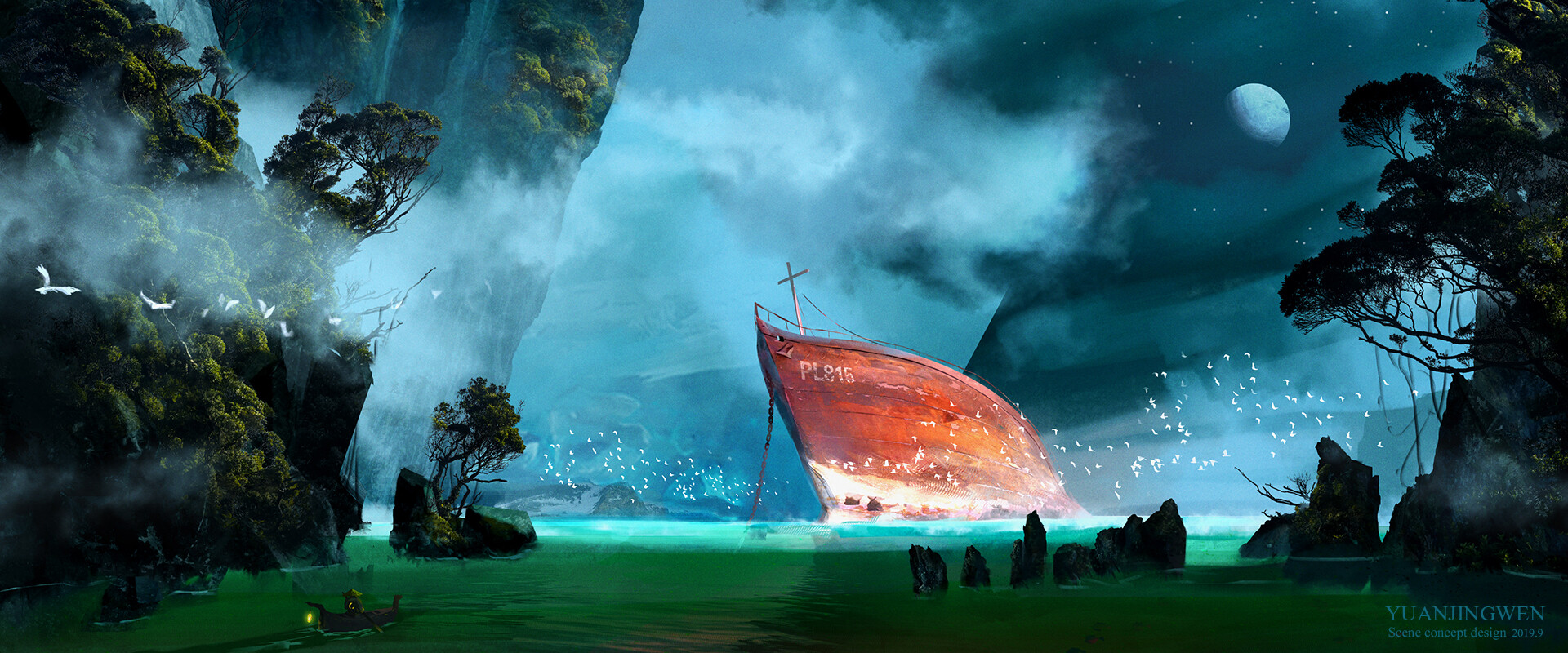 ArtStation - Red ship