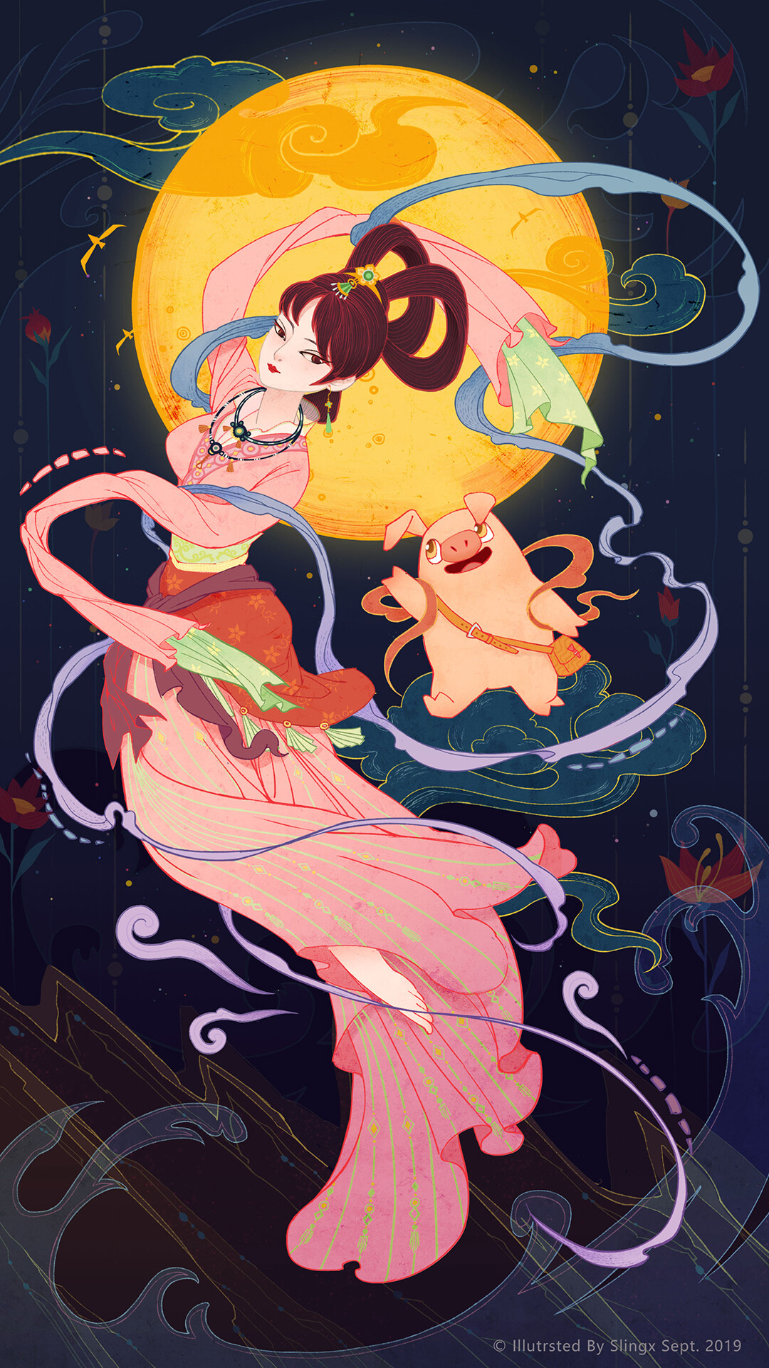 ArtStation - Dance with moon