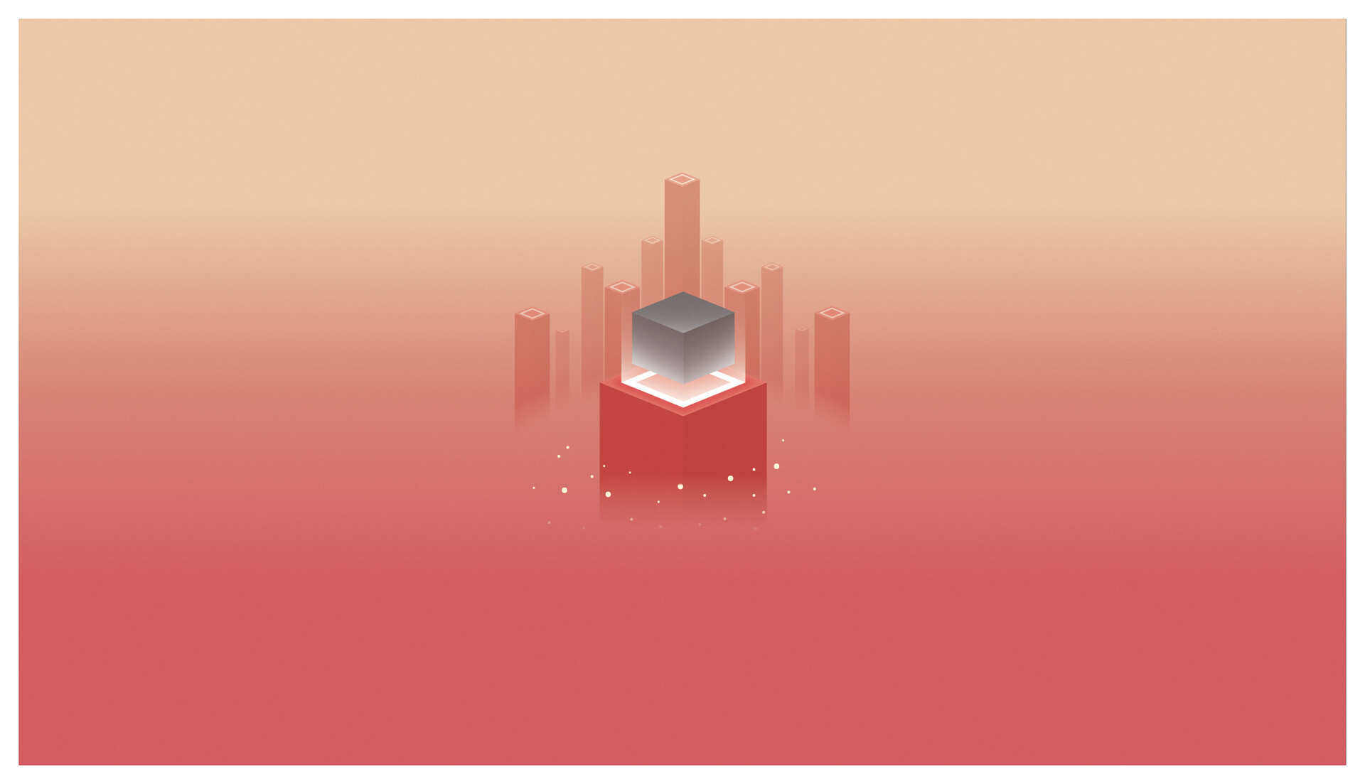 ArtStation - floating cube icon designing
