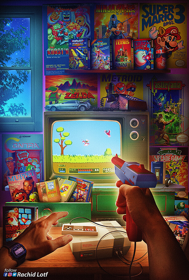 ArtStation - NES - Duck Hunt