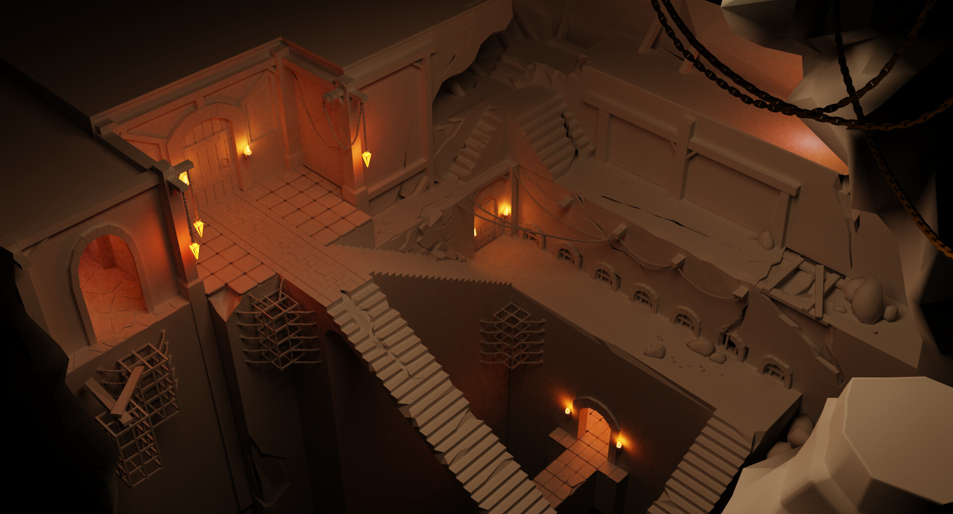 ArtStation - Diablo dungeon