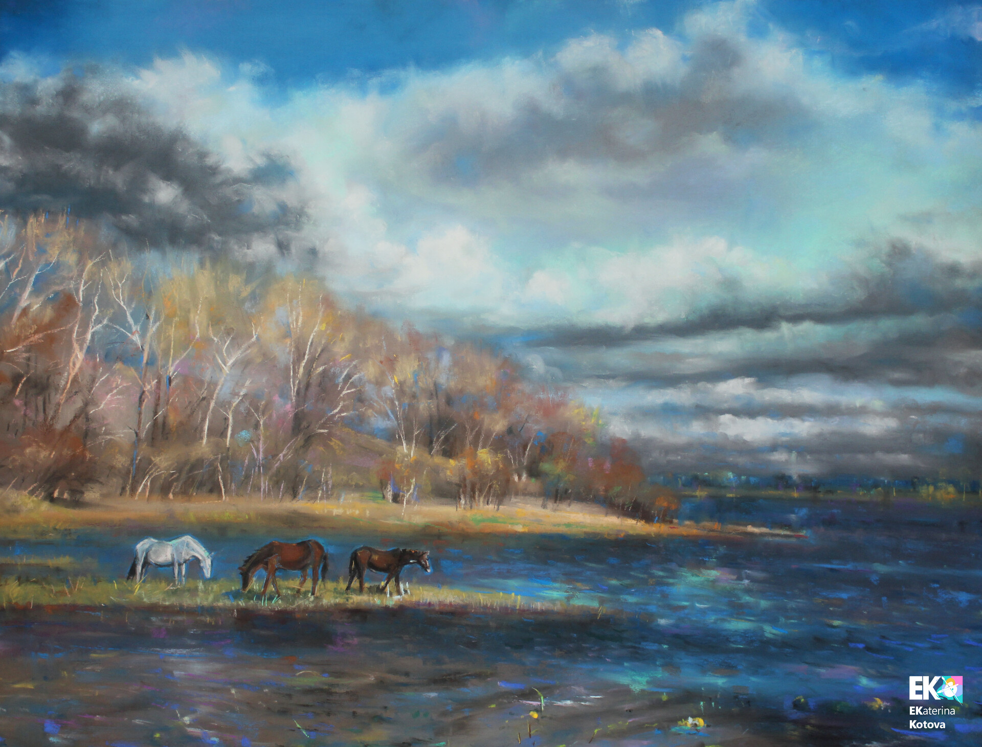 ArtStation - Environment illustration. "Sunny day in early spring".