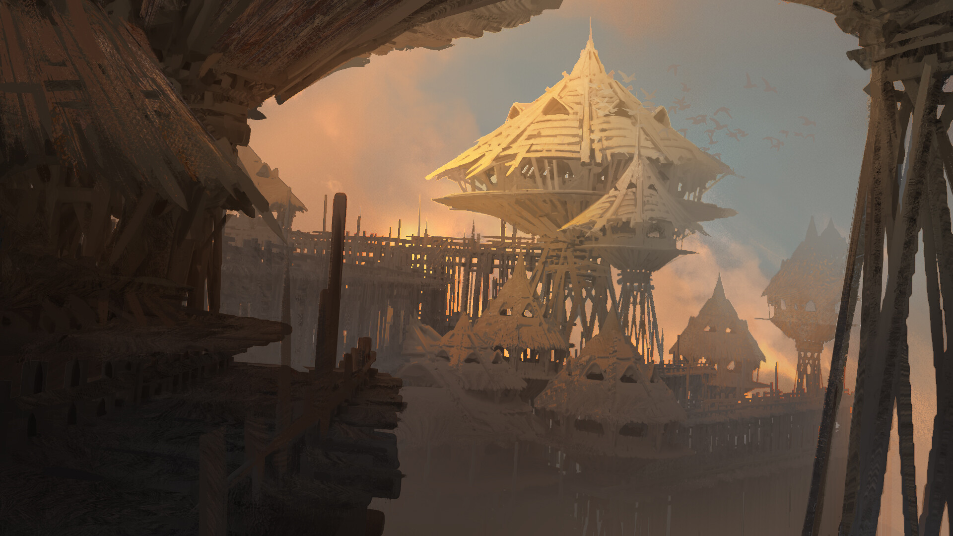 ArtStation - Stilt Village
