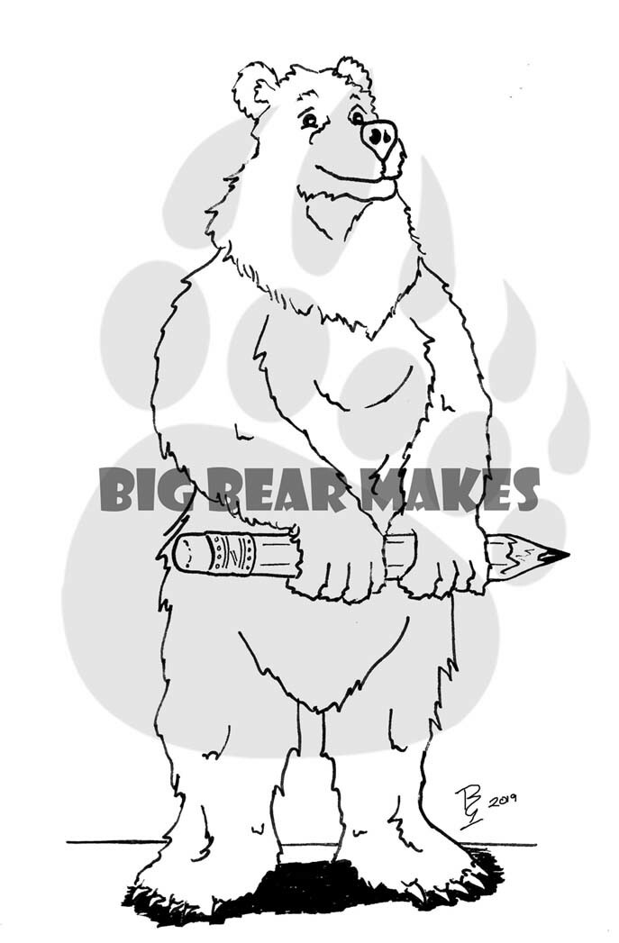 how to draw big bear