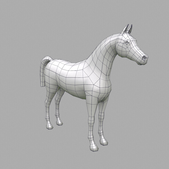 ArtStation - horse basemesh