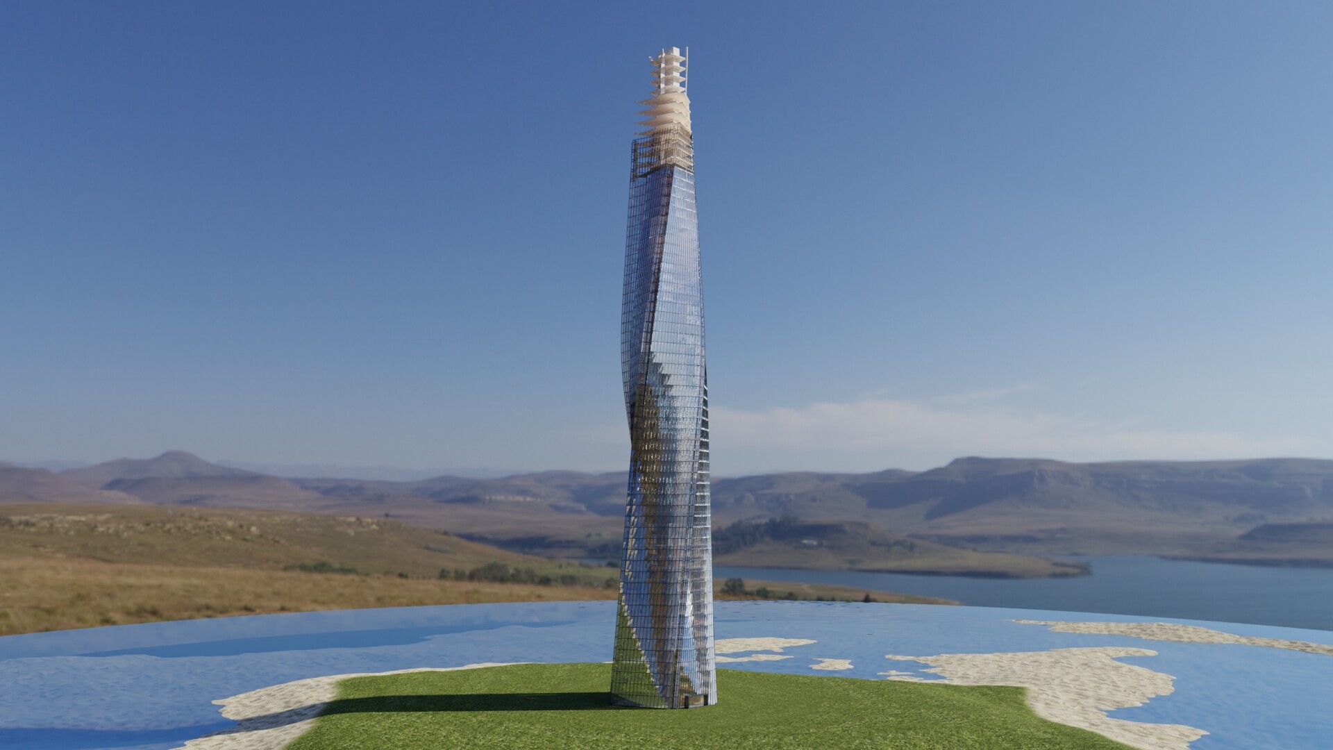 SHcreations - Construction animation of a 300m tall skyscraper with ...