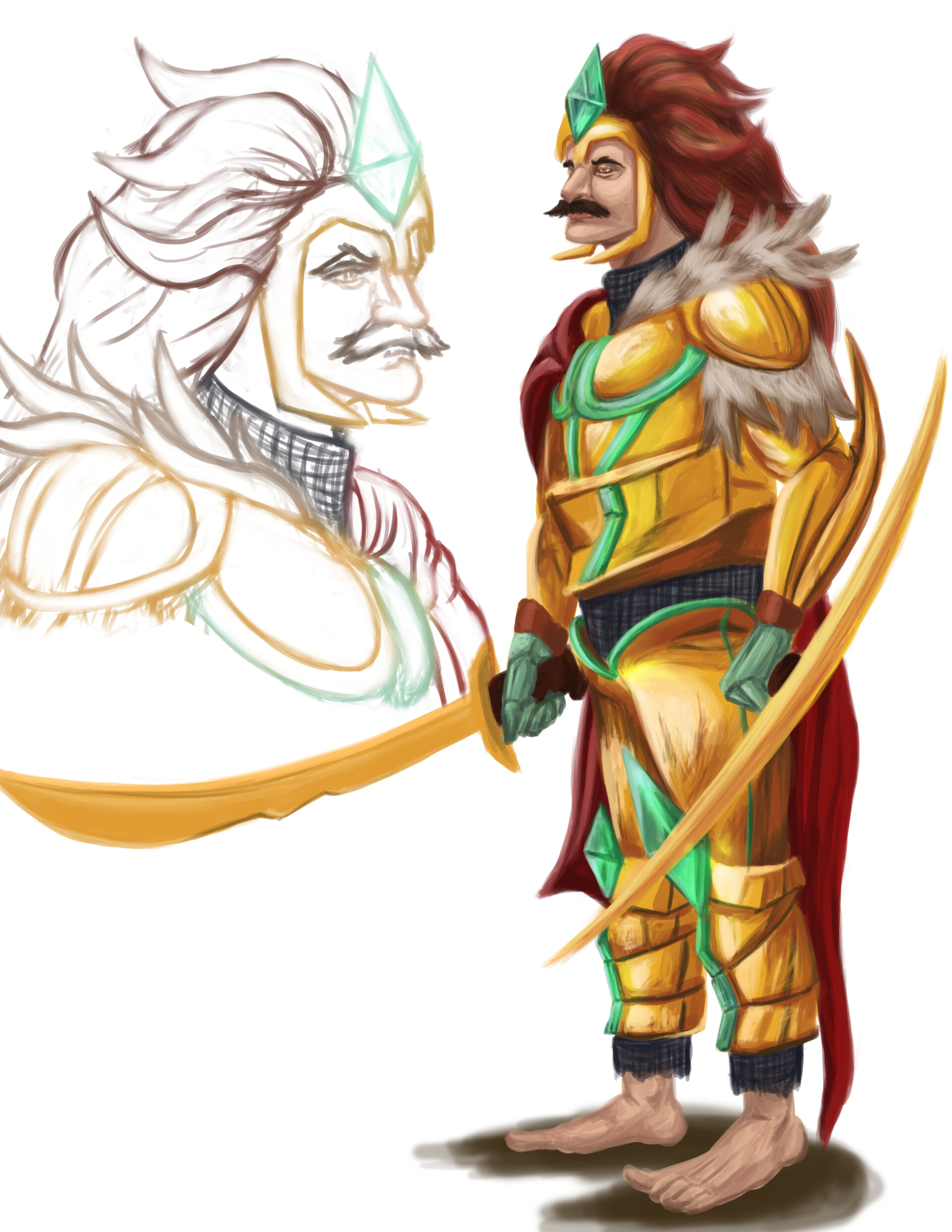 ArtStation - wes (OC) in an armor concept