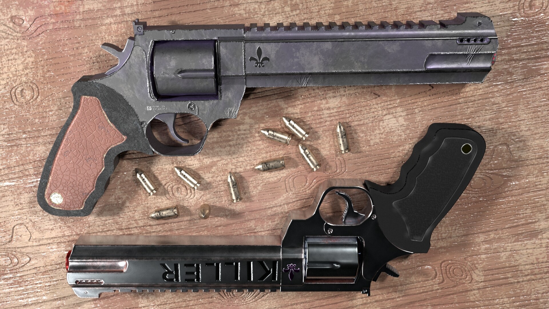 ArtStation - Le pistole gemelle - The twin guns: "Le Killer Florence"