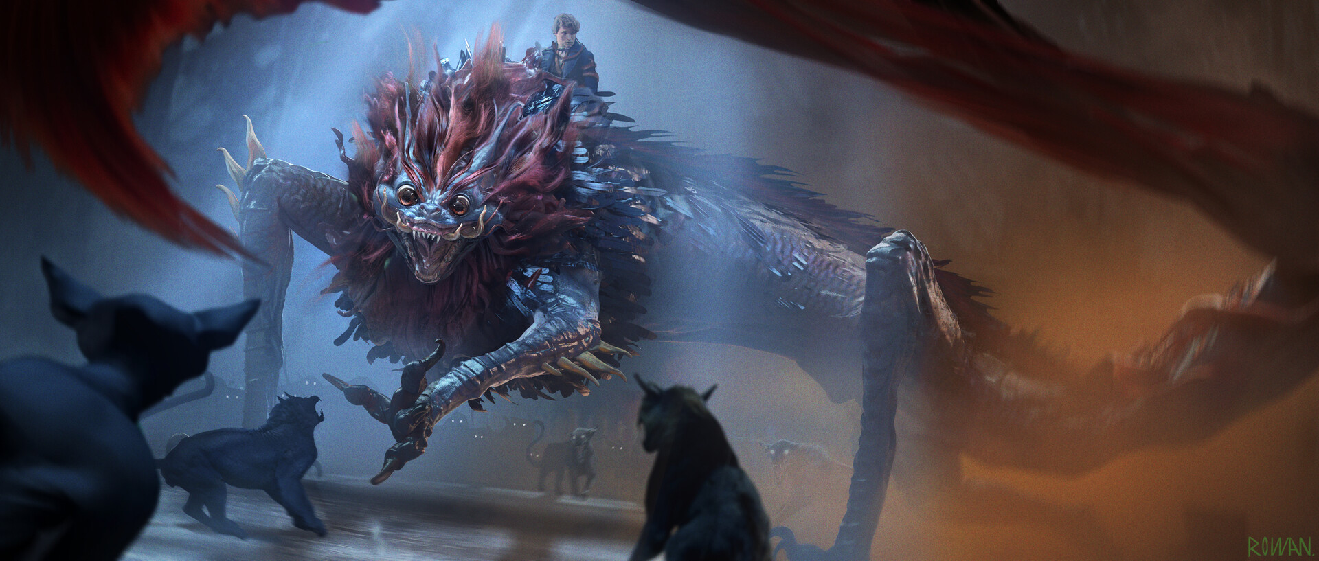 Sam Rowan - Fantastic Beast 2 : Crime of Grindelwald - Zouwu Concept art