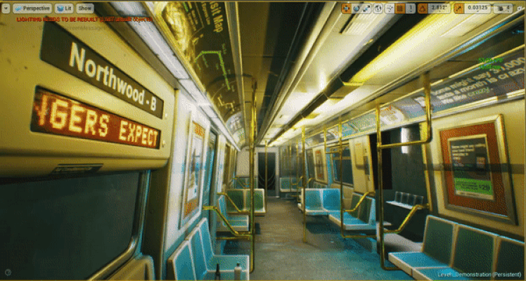 flickering light ue4