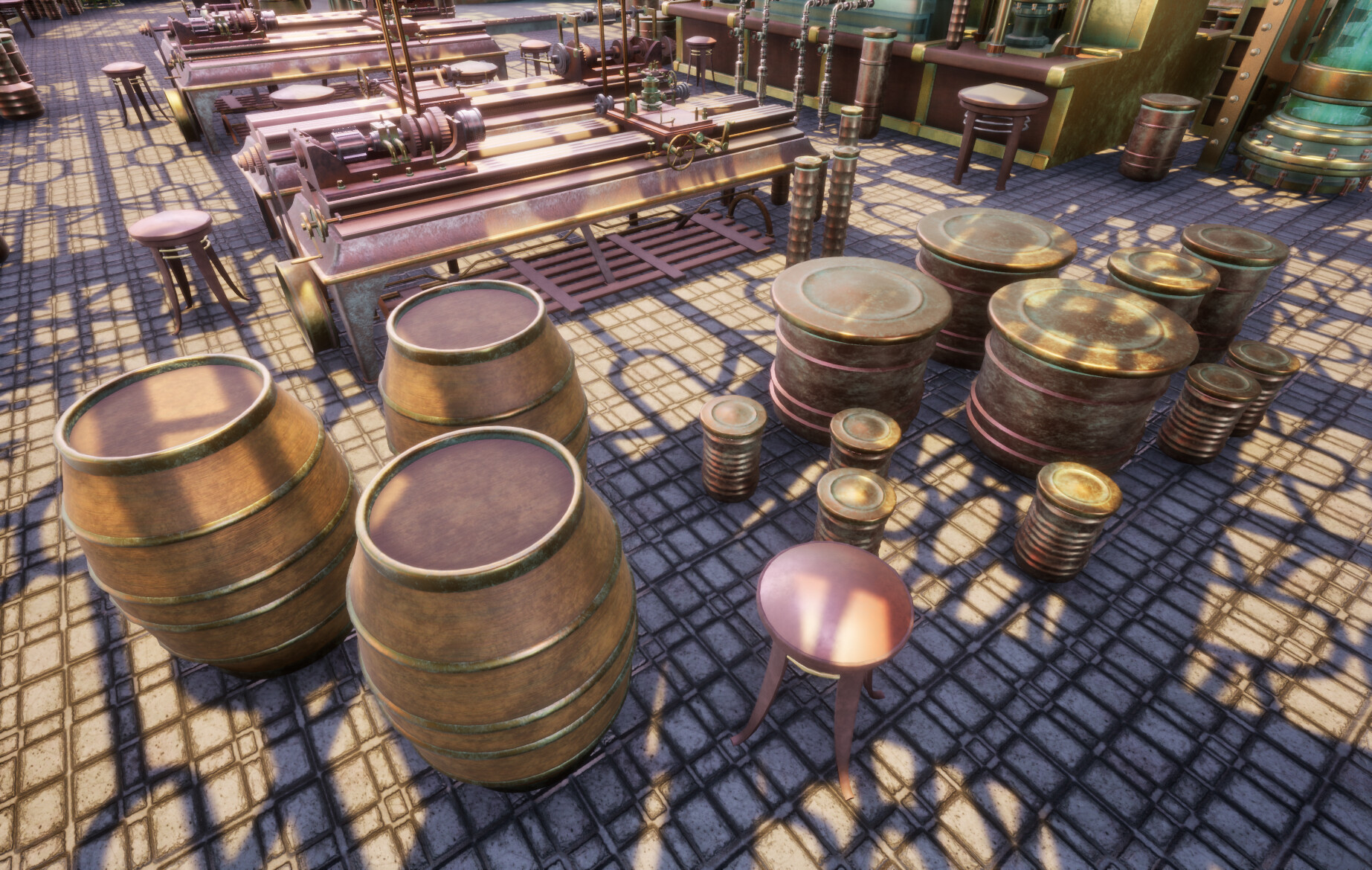 ArtStation - Steampunk Workshop - Boxes & Containers