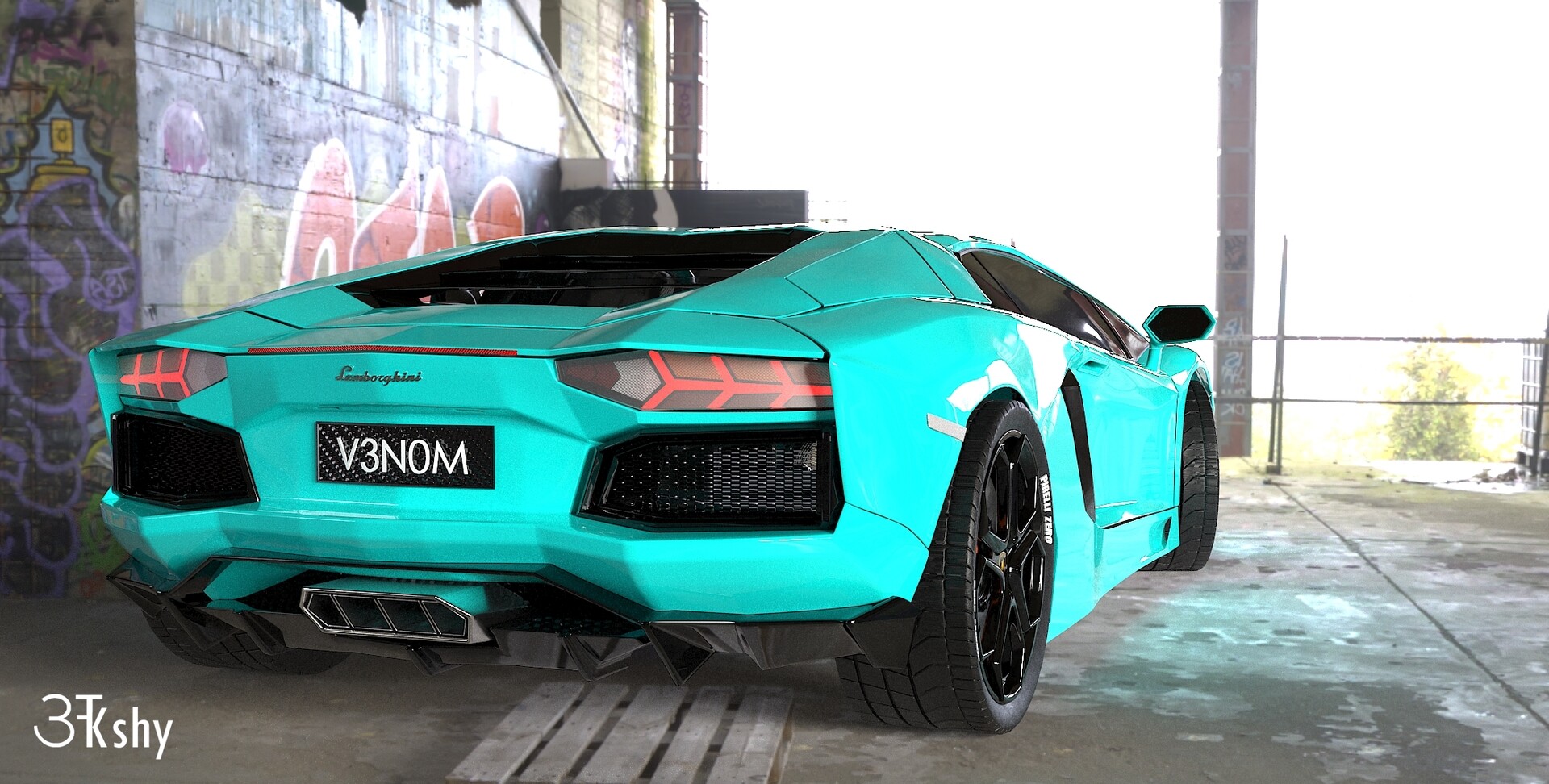 Lamborghini Aventador Turquoise