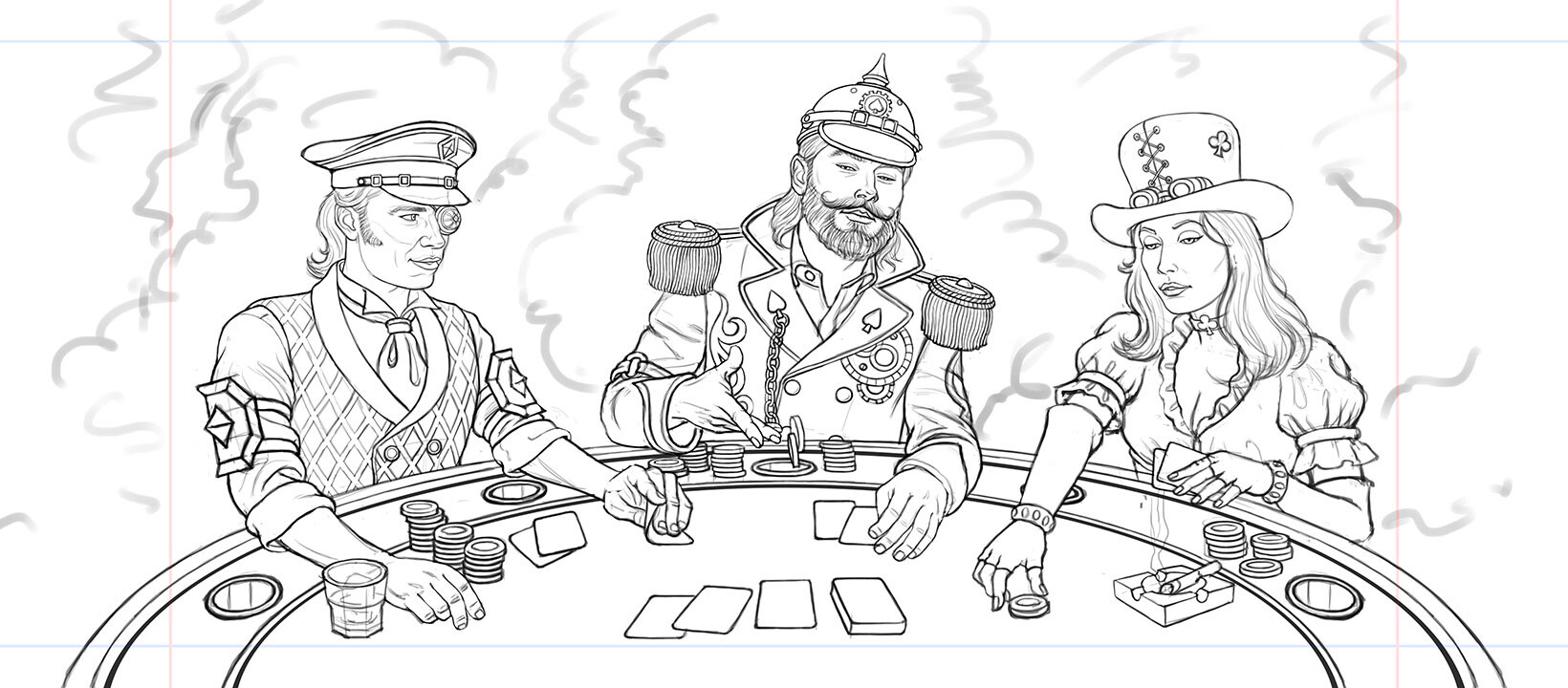 poker coloring pages