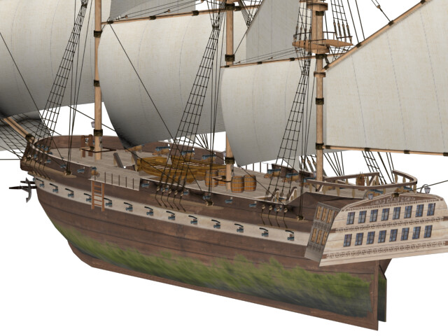 Corvette Sailing Ship