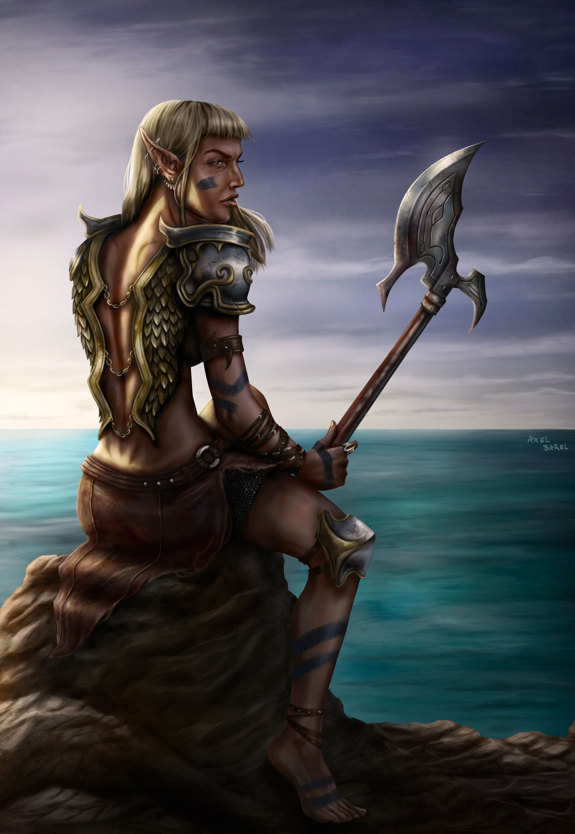 ArtStation - Elf Warrior