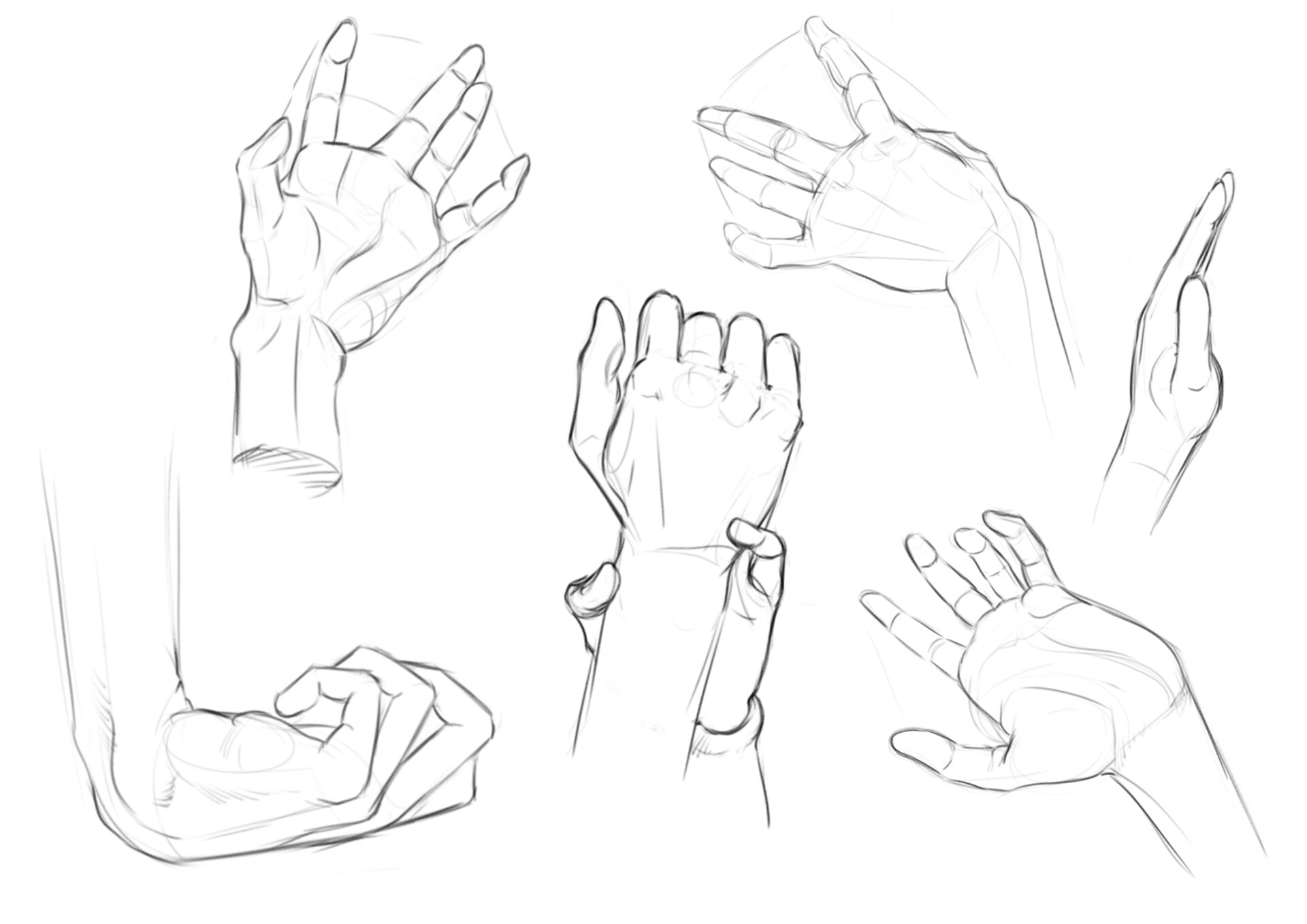 ArtStation - Hands study