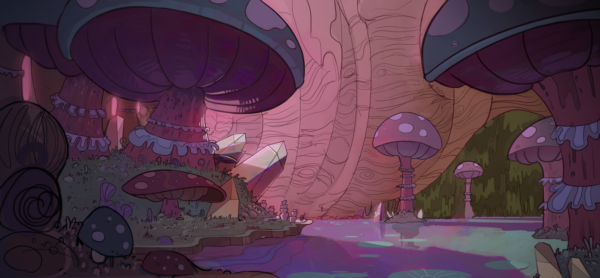 ArtStation - Backgrounds for animation project