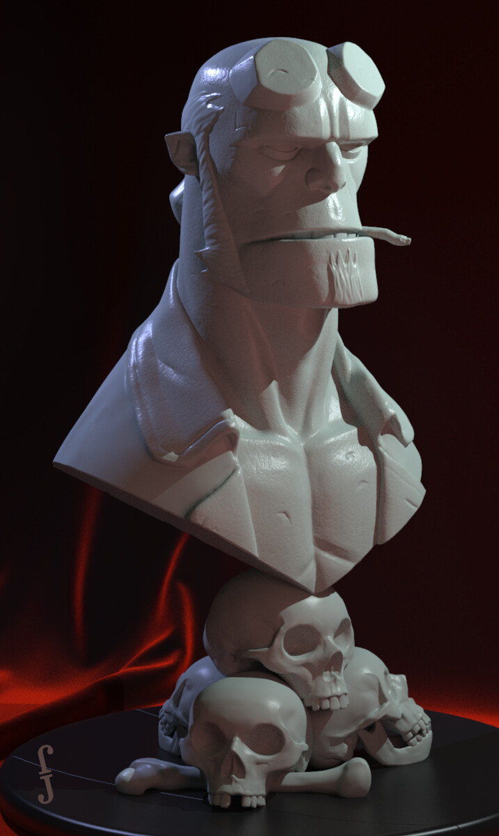 hellboy mignola statue