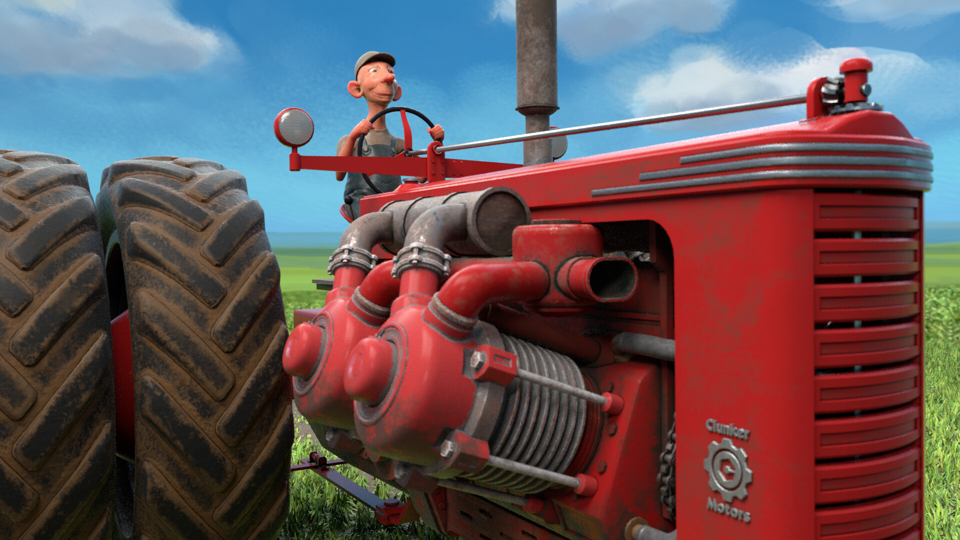 ArtStation - Stylized Tractor, Stu Rose
