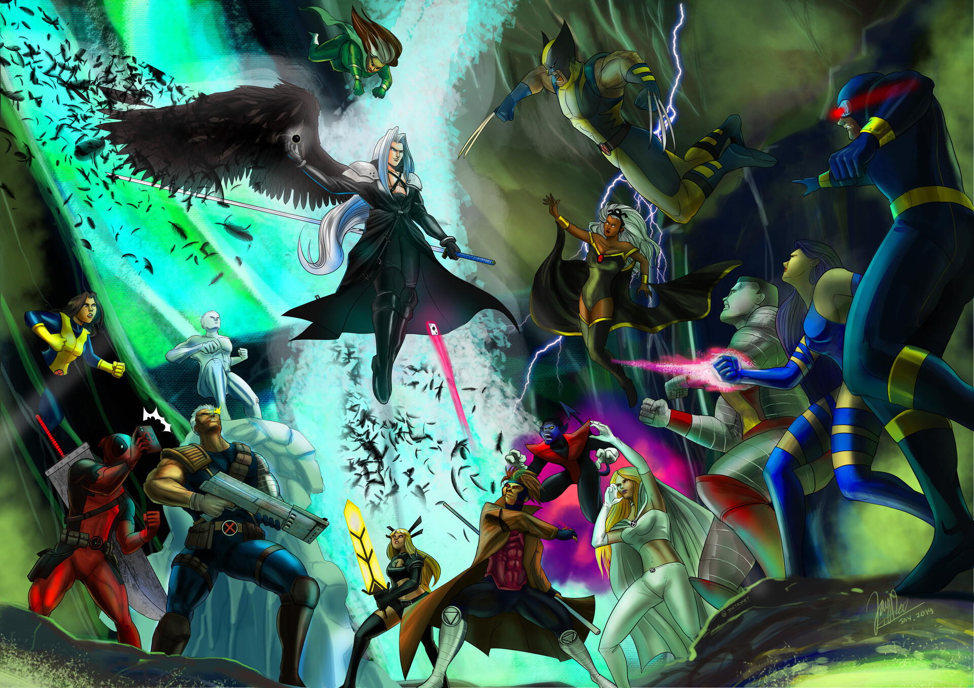 ArtStation - One Winged Angel and Mutants