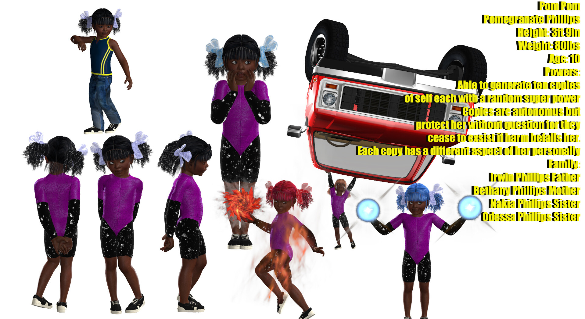 ArtStation - Pom Pom Character Sheet