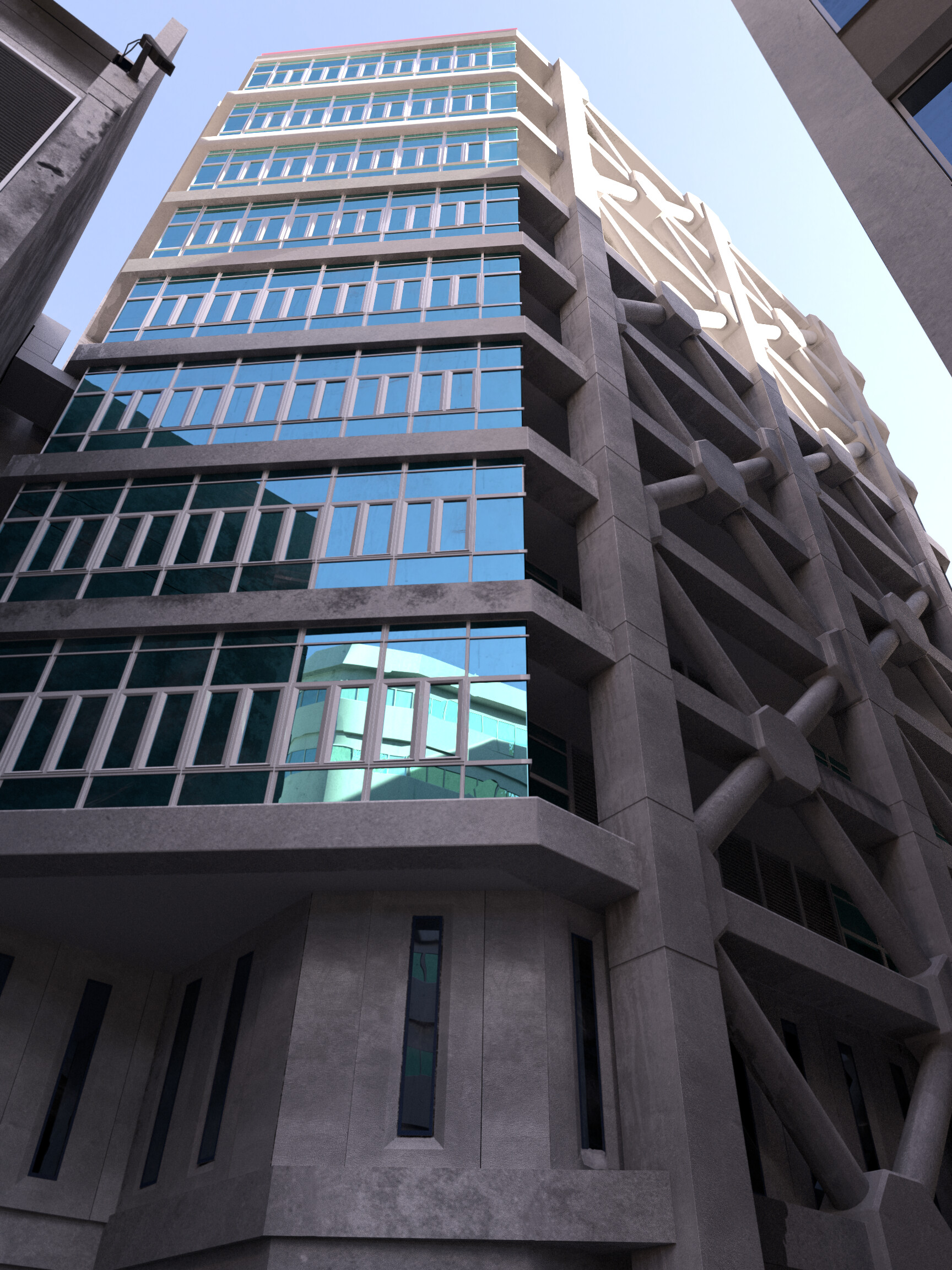 ArtStation - Police Building Render