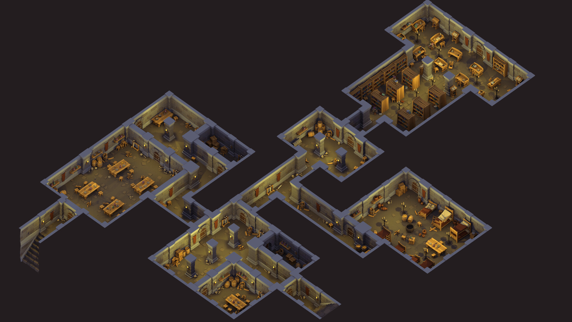 Miguel Lobo - Low Poly Dungeon Environment