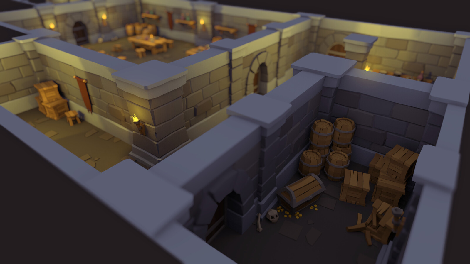 Miguel Lobo - Low Poly Dungeon Environment