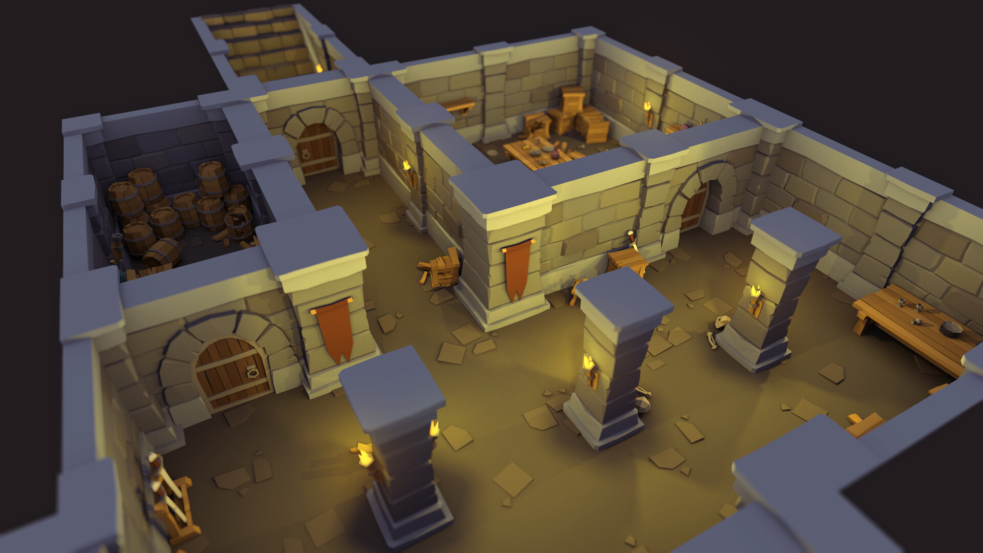 Miguel Lobo - Low Poly Dungeon Environment