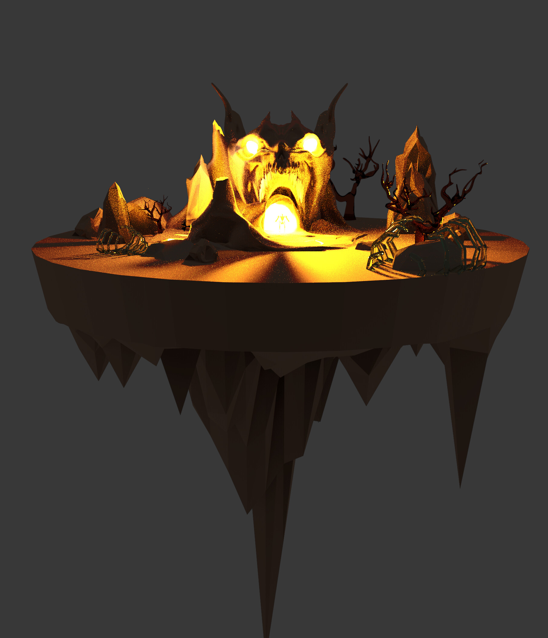 ArtStation - Hell island in Blender