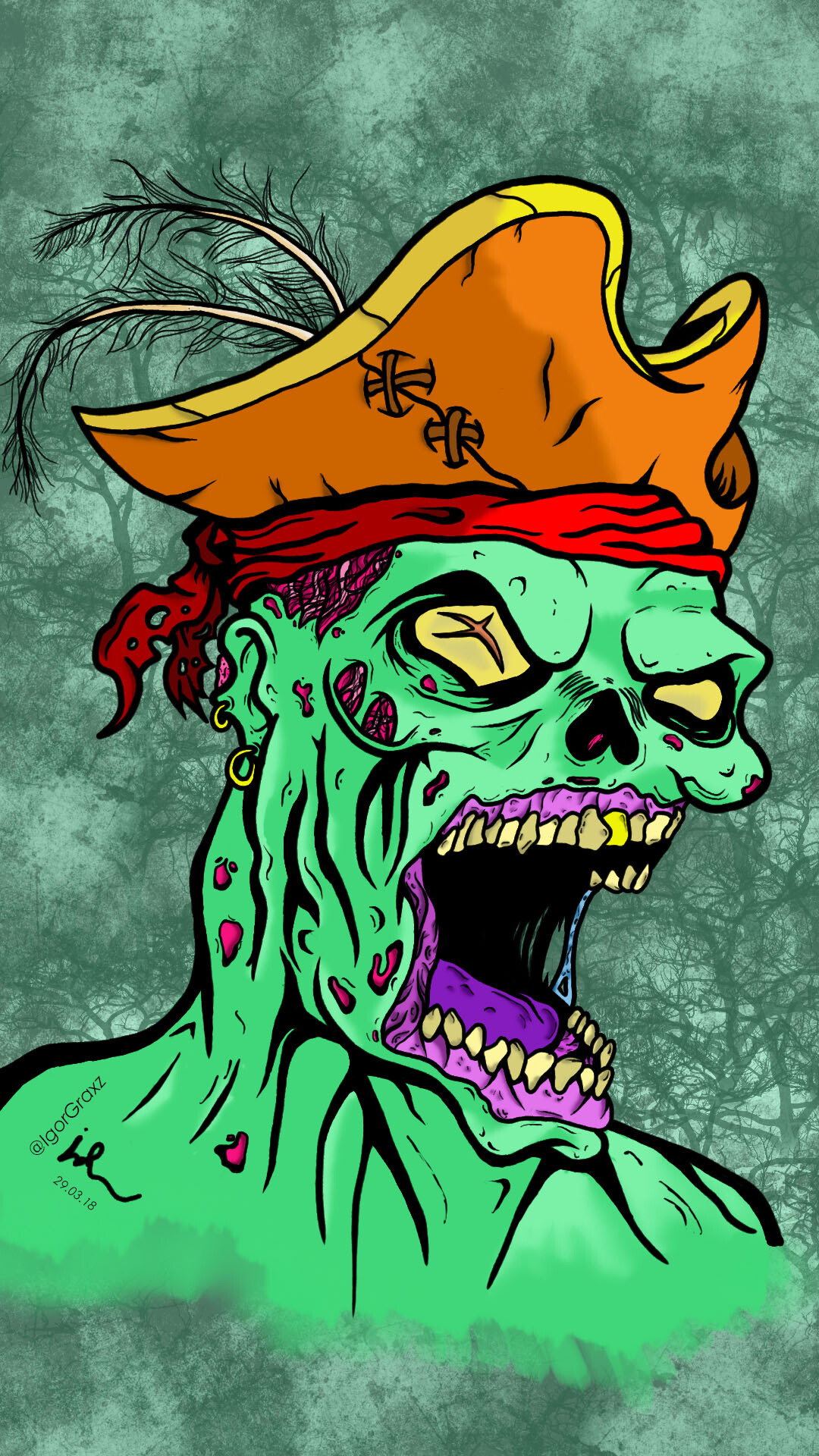 ArtStation - Pirate Zombie