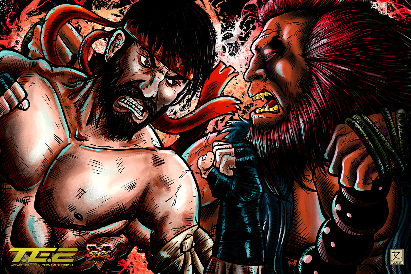 ArtStation - Ryu vs Akuma