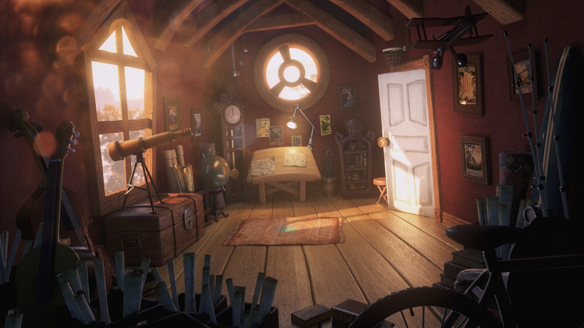 ArtStation - Attic Composition