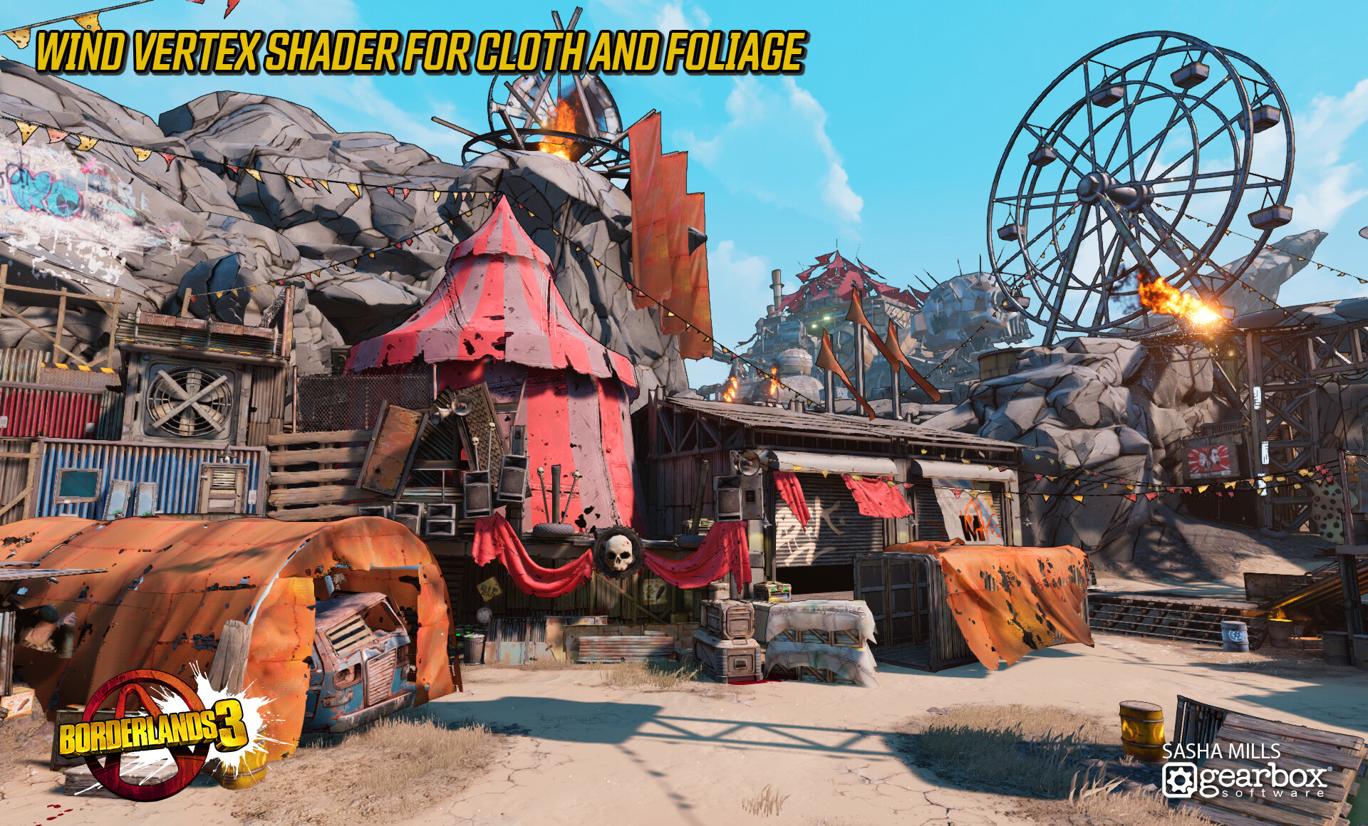 Sasha Mills - Borderlands 3 - Cloth and Wind Animation