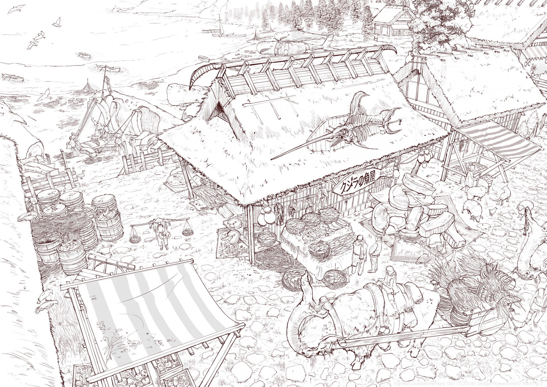 ArtStation - Fishmonger House Exterior overview