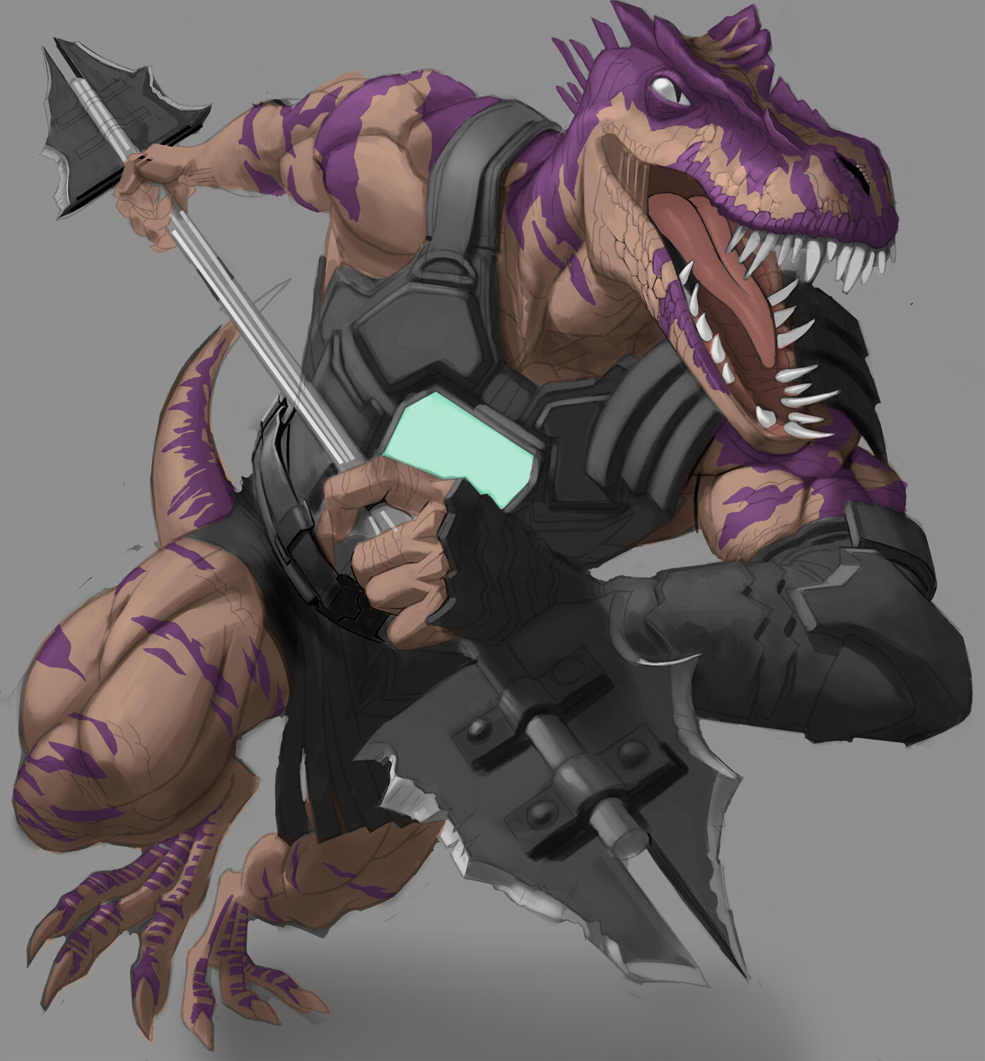 ArtStation - Spinosaurus Warrior wip