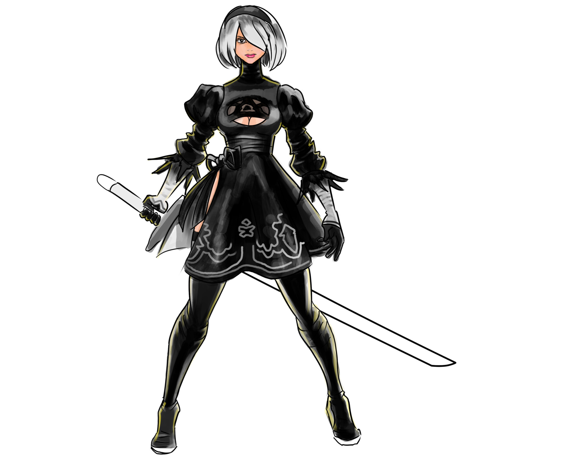 ArtStation - 2b fanart 2.0