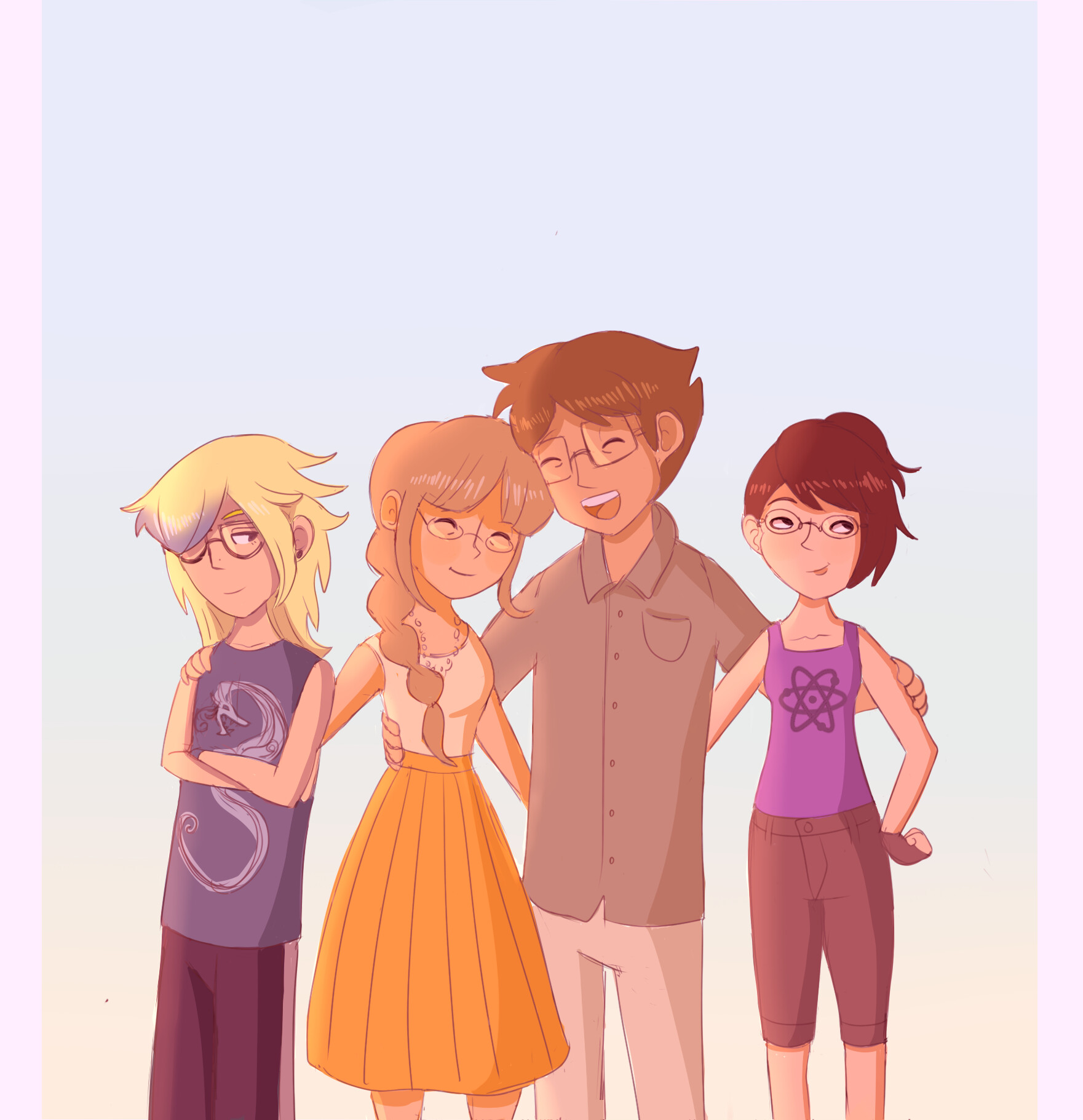 ArtStation - Bespectacled Nerd Family