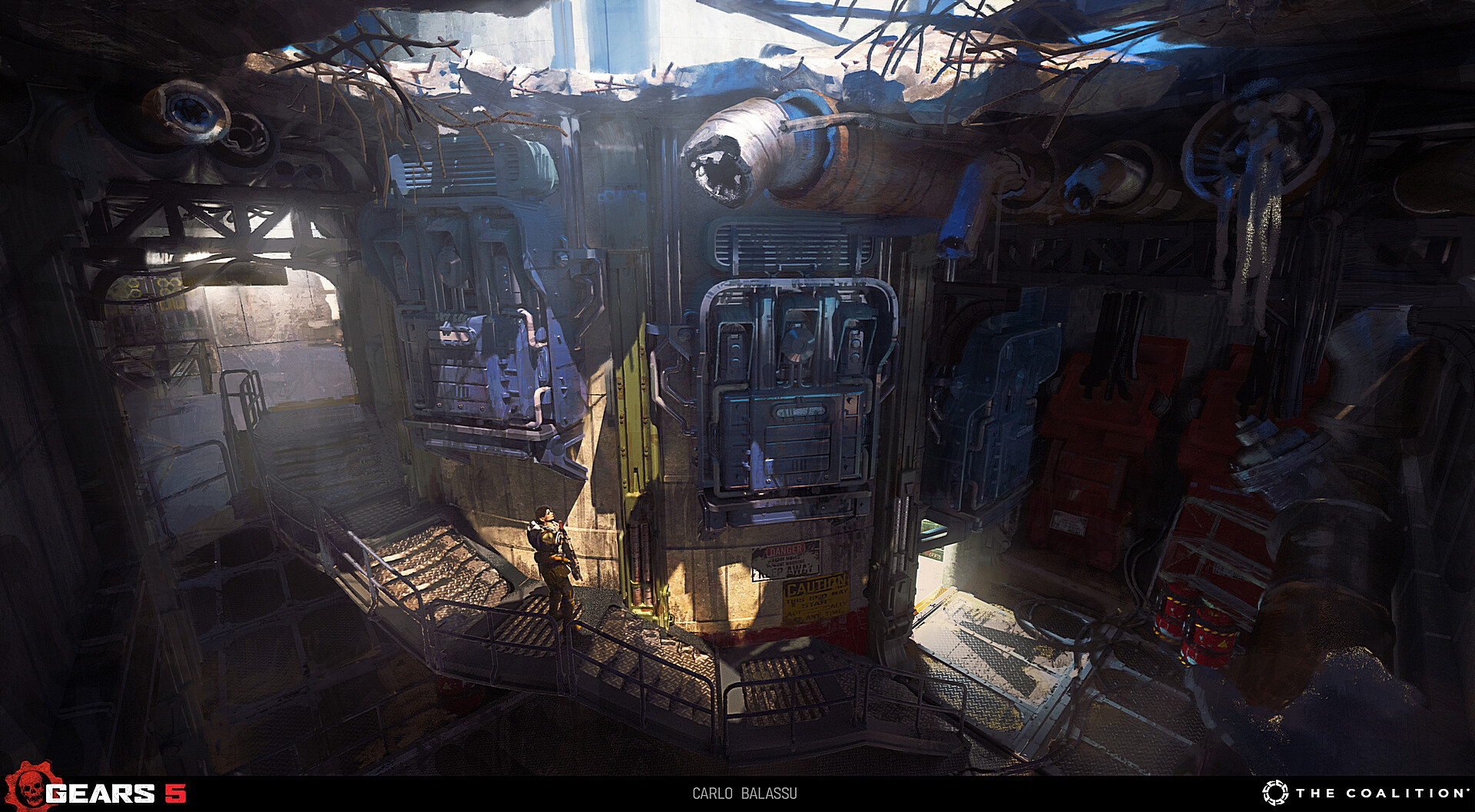 Carlo Balassu - Gears 5 - Windmill Interior