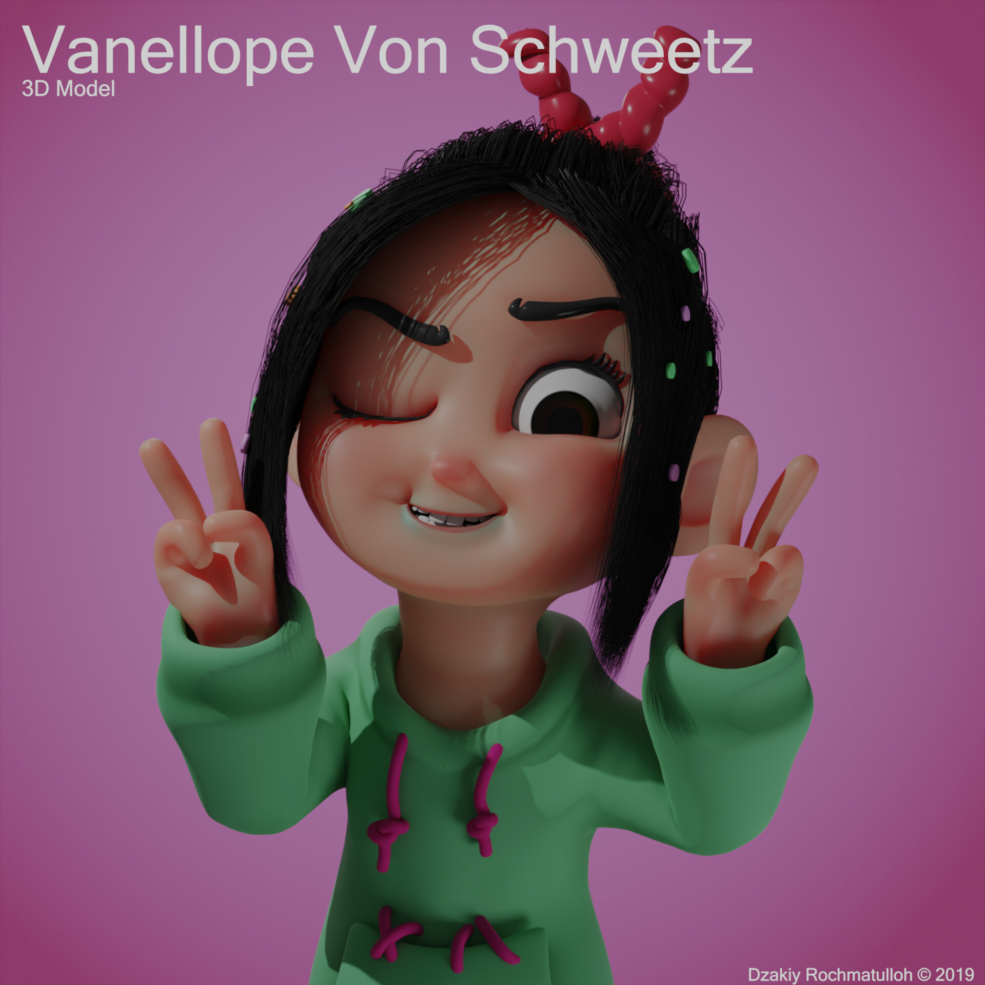 how to draw vanellope von schweetz full body