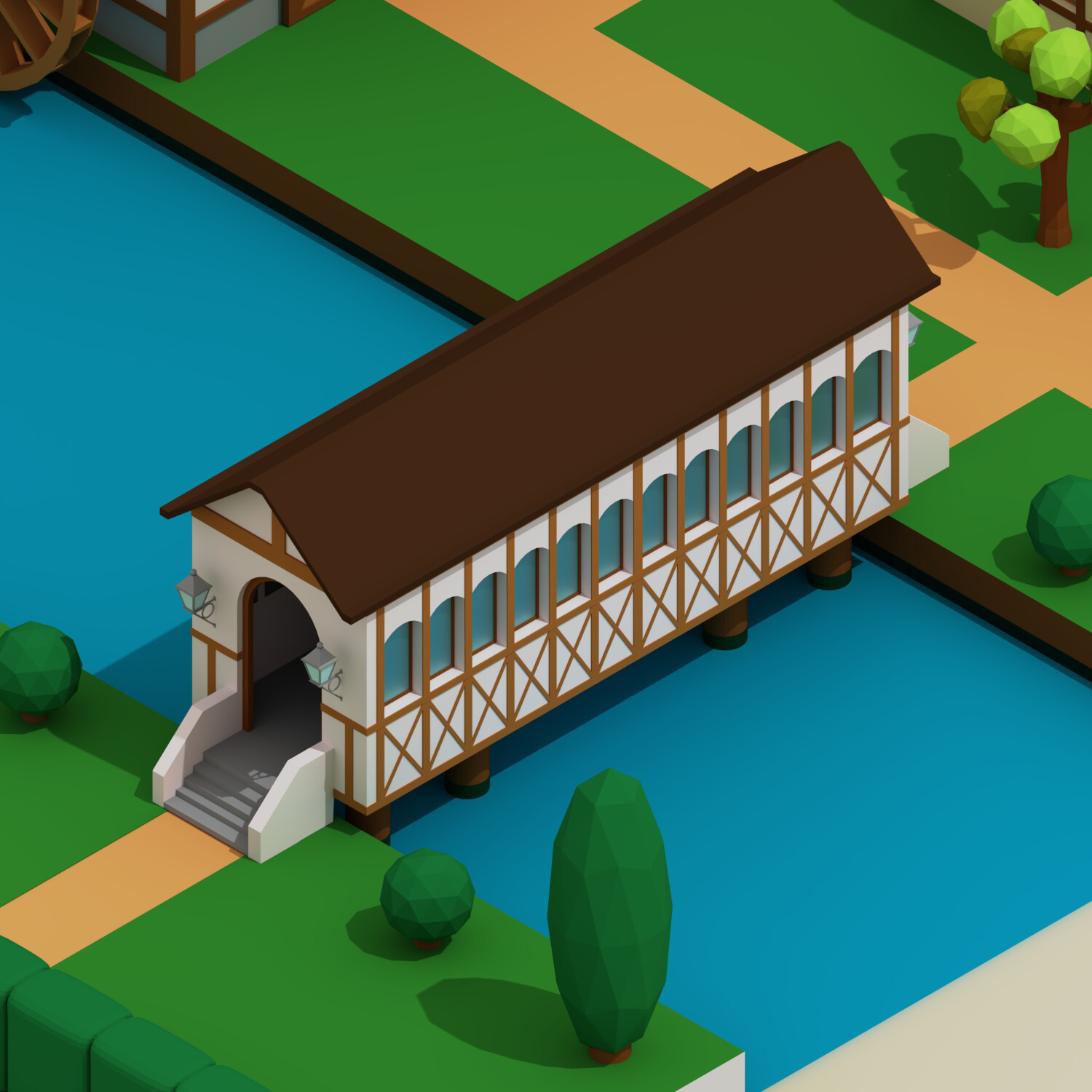 Roberto Dutra - Farm / Bauernhof - Lowpoly 3D